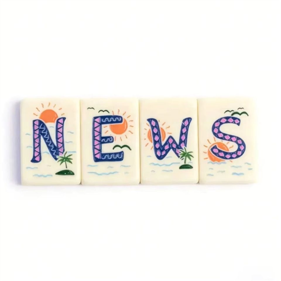 Blue and White American Mahjong Tiles Tropical Out of Office Vibe for ...