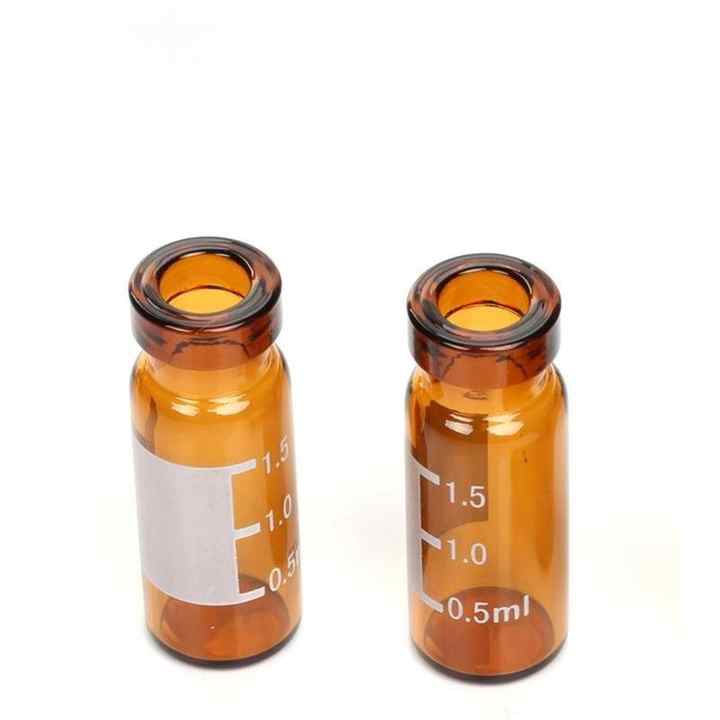 11mm Crimp Top Sample Vials 2ml HPLC ,GC Clear/Amber Glass with PTFE Chromatography Consumables ...