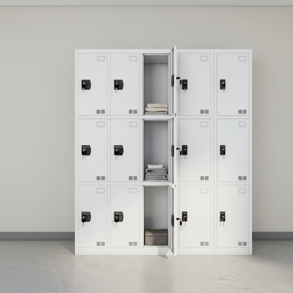 Public Clothes Steel Locker for Storage Large Capacity 9 Door Steel ...