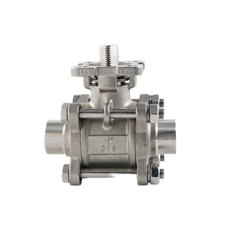 Industrial Grade Threaded Bi-directional Pneumatic 3-Pc SS316 Ball ...