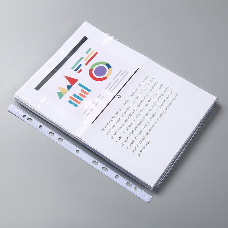 11 Hole A4 Sheet Protector - PP Transparent Folder 40micron