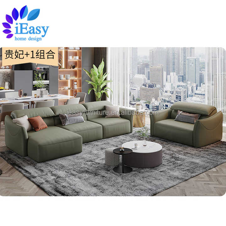 Italian Genuine Leather Electric Sofa Bed - Modern & Convertible