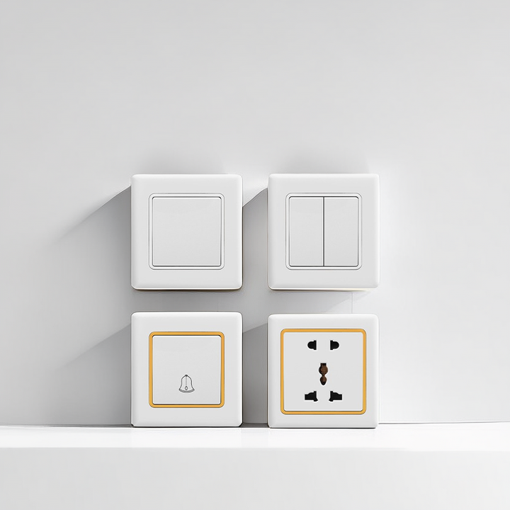 KLASS 12v 250v bangladesh gang switch socket 86mm 8 pin 6 pin switch ...