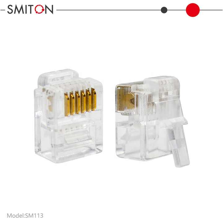 RJ12 Connector 6P6C RJ12 Telephone Modular Plug Jack| Alibaba.com