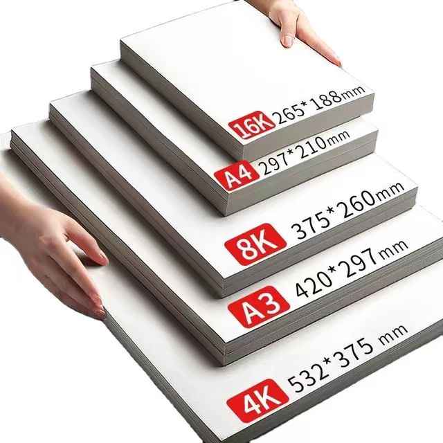 Wholesale 100-400gsm Dutch White Cardboard Paper Ivory Board Bristol Board Paper A3 A4 4K 8K ...