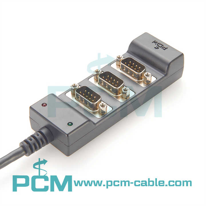 USB to RS232 4 Port DB9 Serial Adapter Converter Multi-4
