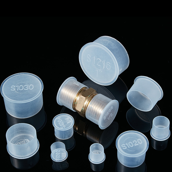 PE Plastic Protective Cap T Type Thread Protective Cap Round Steel Tube ...
