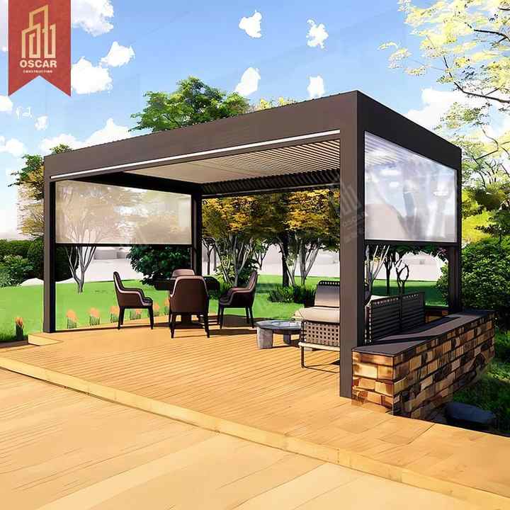 Aluminum Swim Spa Filter Cover Solar Pergola Garden Patio Swim Pool ...