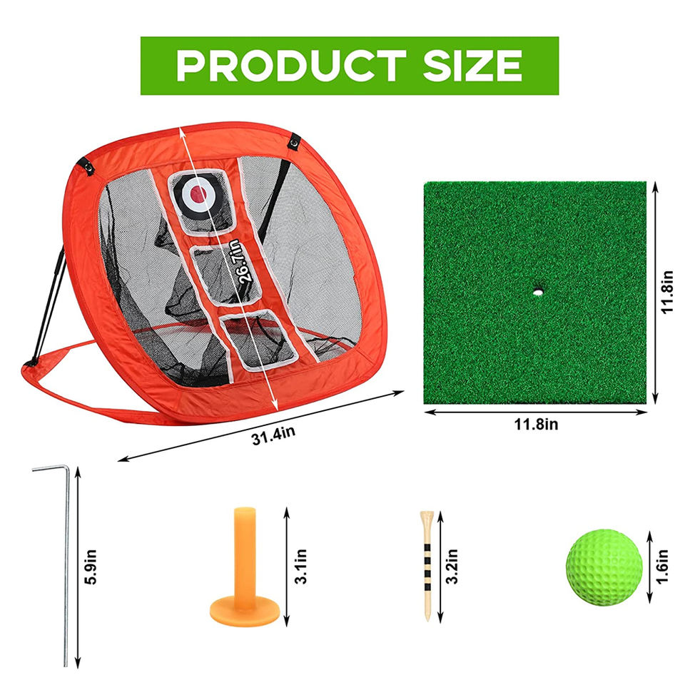 Portable Golf Practice Swing Training Accuracy Outdoor 3 Targets Golf ...