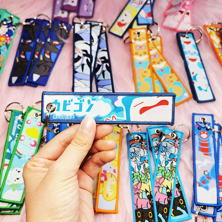 Custom Embroidered Fabric Keychains - Perfect for Promotions