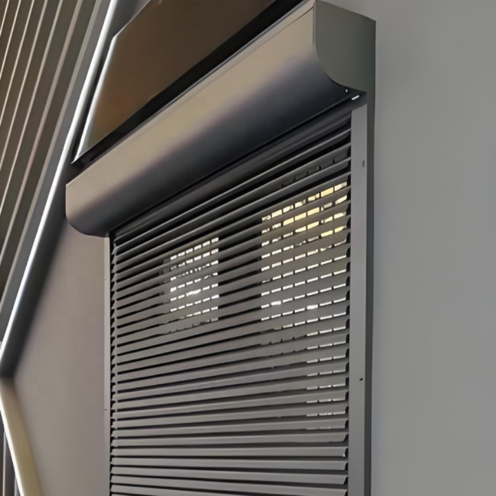 Aluminum louver door design electric automatic rolling shutter window ...