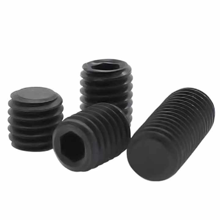 Grade12.9 Hexagon Socket Set Screws with Flat Point DIN 913 Black Finish Carbon Steel| Alibaba.com