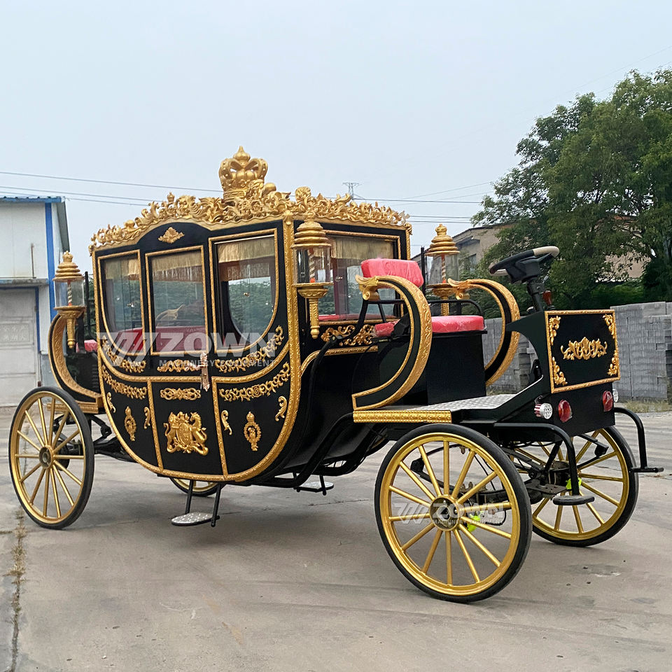 Royal Electric Luxury Horse Drawn Carriage Trailer for Wedding ...