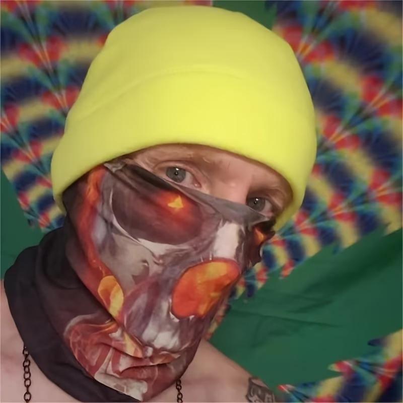 Halloween Skull Pattern Face Mask Neck Gaiter Shield Scarf Elastic ...