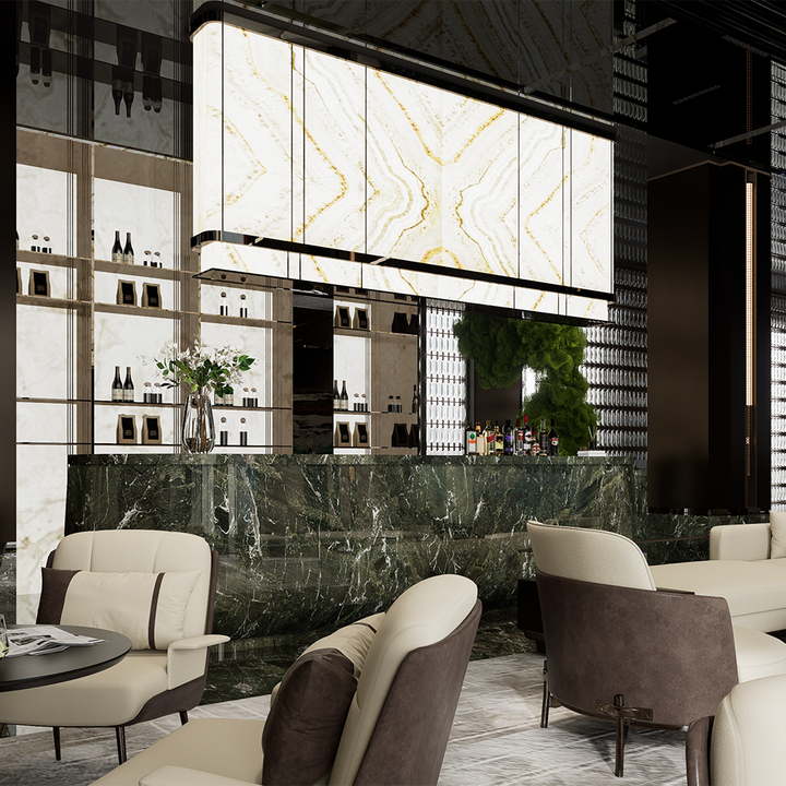 KINGS-WING Green Marble Stone Bar Table Top Office Floor Tile Vienna ...