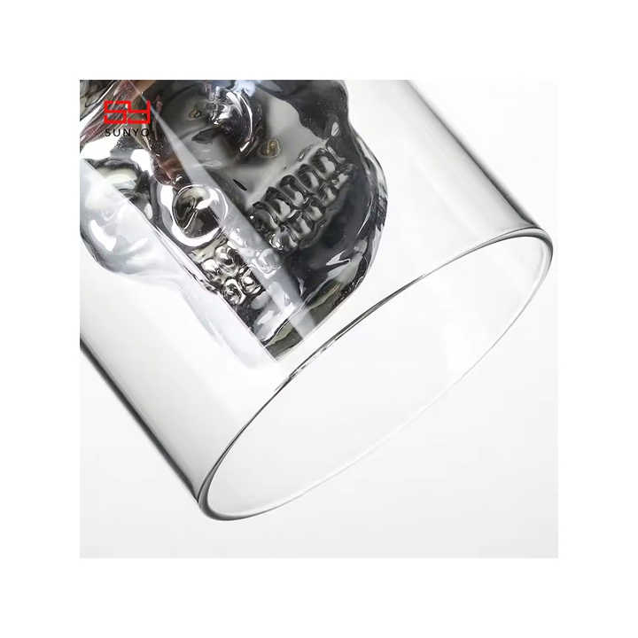 Distinctive Double Wall Skullhead Shot Glasses Unique High Borosilicate ...