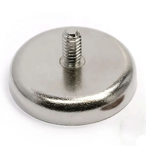 Powerful Neodymium D16mm D25mm Neodymium Pot Magnets External Threaded ...