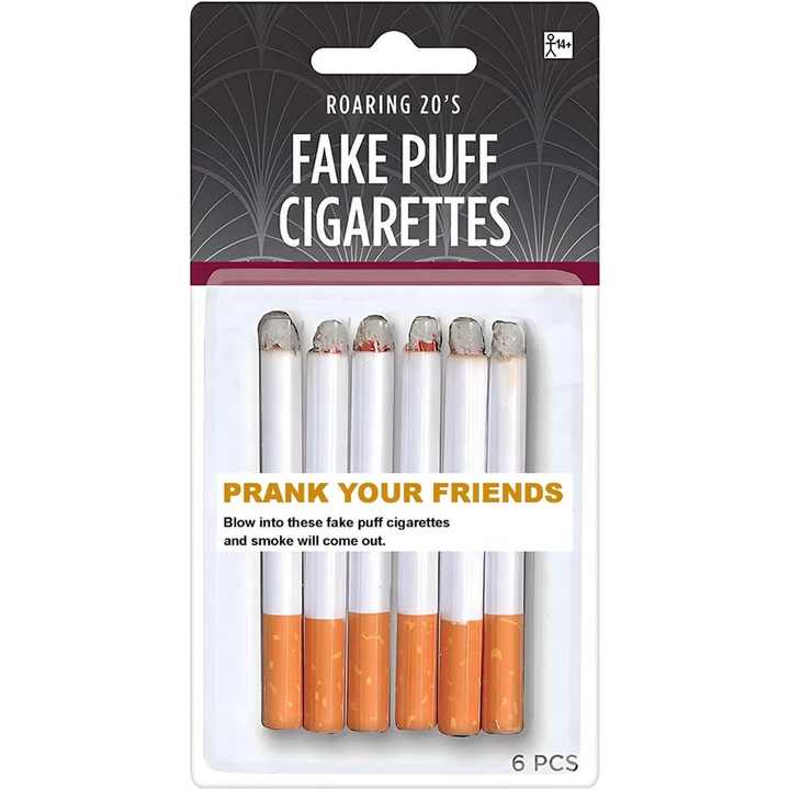 Prank Smokers Gift Halloween Joke Play Kreative Desechables Cigarrillo ...