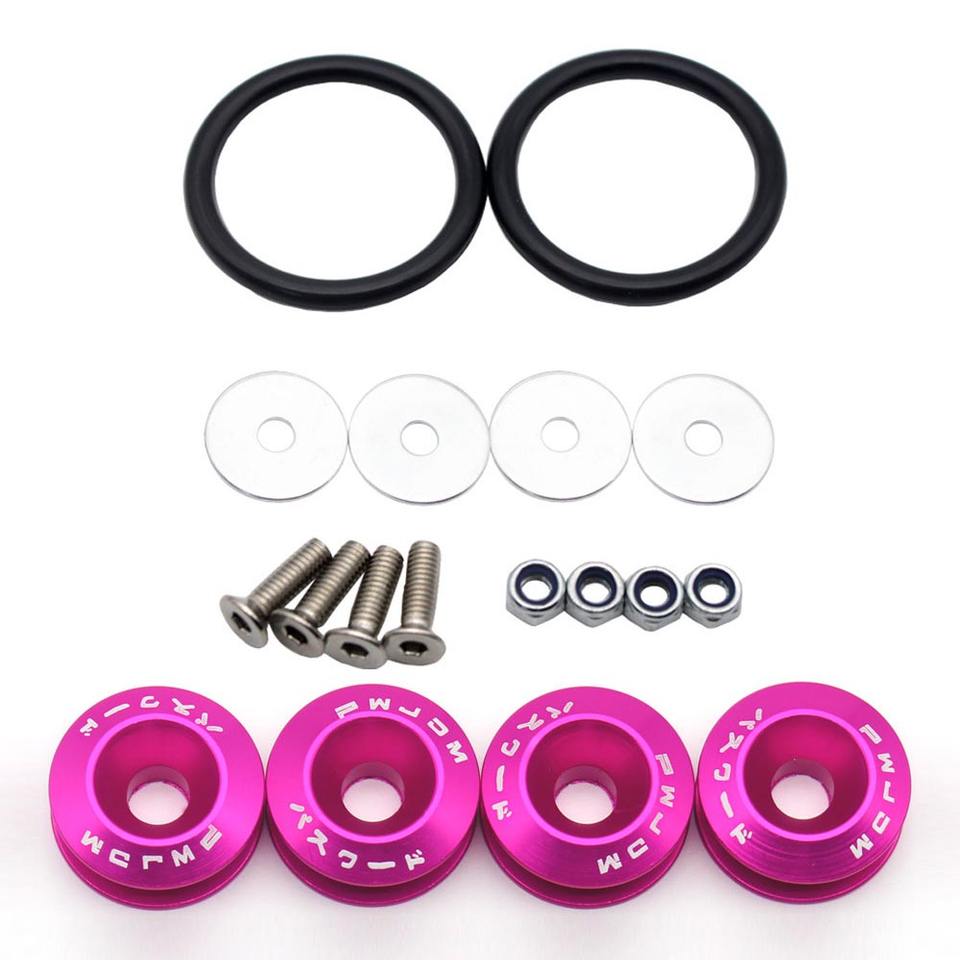 New Car Refitted 4pcs/bag JDM Bumper Quick Release Fastener Kit M6 ...