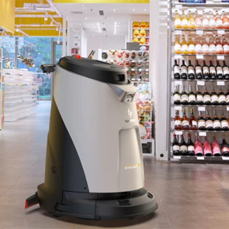 Auto Charging Smart Industrial Commercial Floor Scrubber Cleaner ...