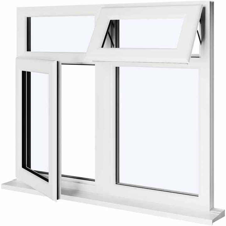 Outstanding Thermal Insulation Vinyl Window UPVC Frame PVC Single ...