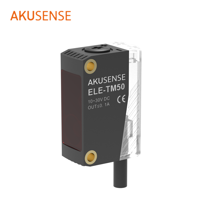 Akusense ELE Series IP67 Photoelectric Laser Sensor Quick Response Economical Rectangular ...