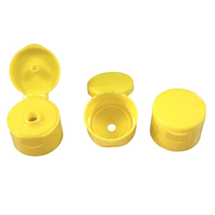 Yellow 28mm flip cap Plastic Closures Household & Cleaning Product ...