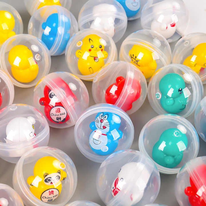 S298 45mm Capsule Balls With Soft Rubber Cartoon Figure Tumbler Good ...