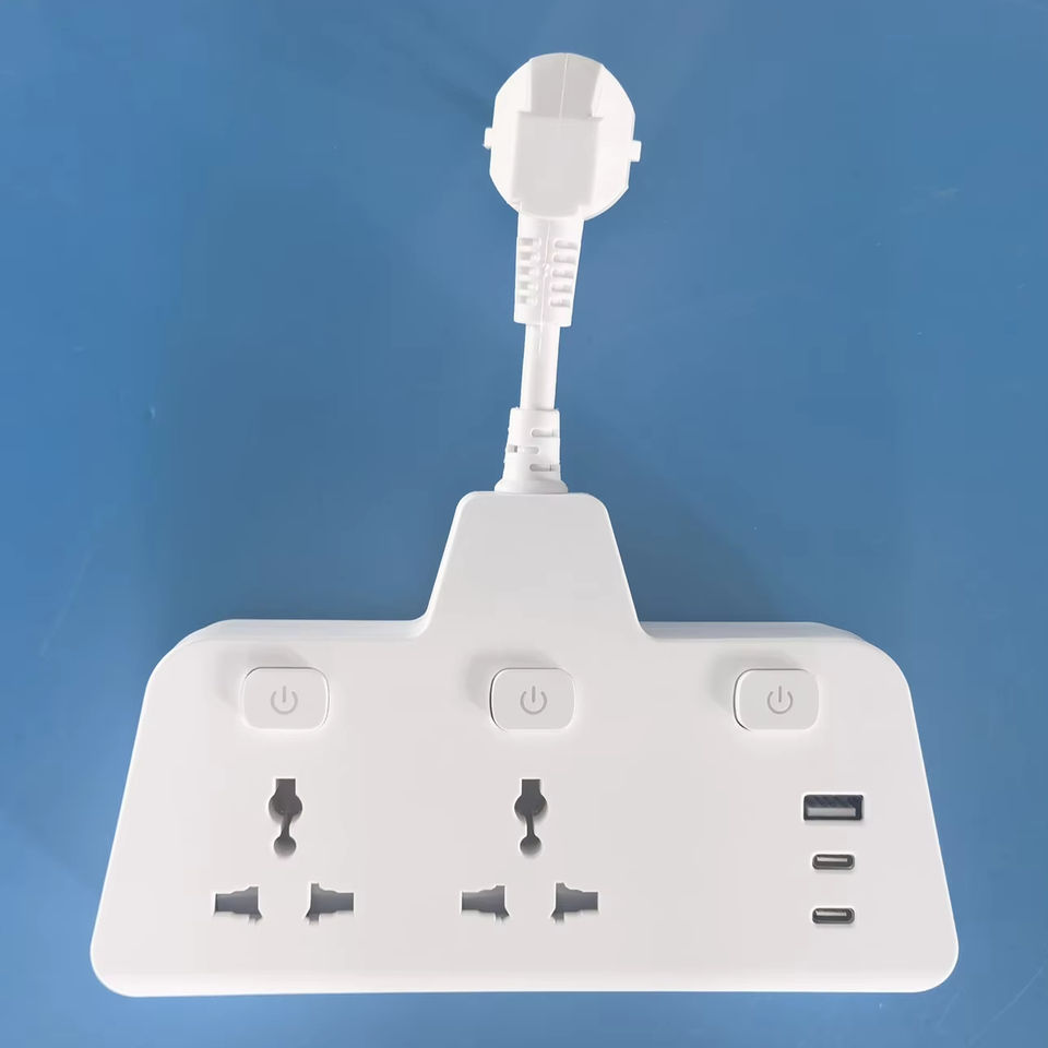 T Shape Power Outlet Electronic 2Way Adapter Type C Port EU Plug CE ...