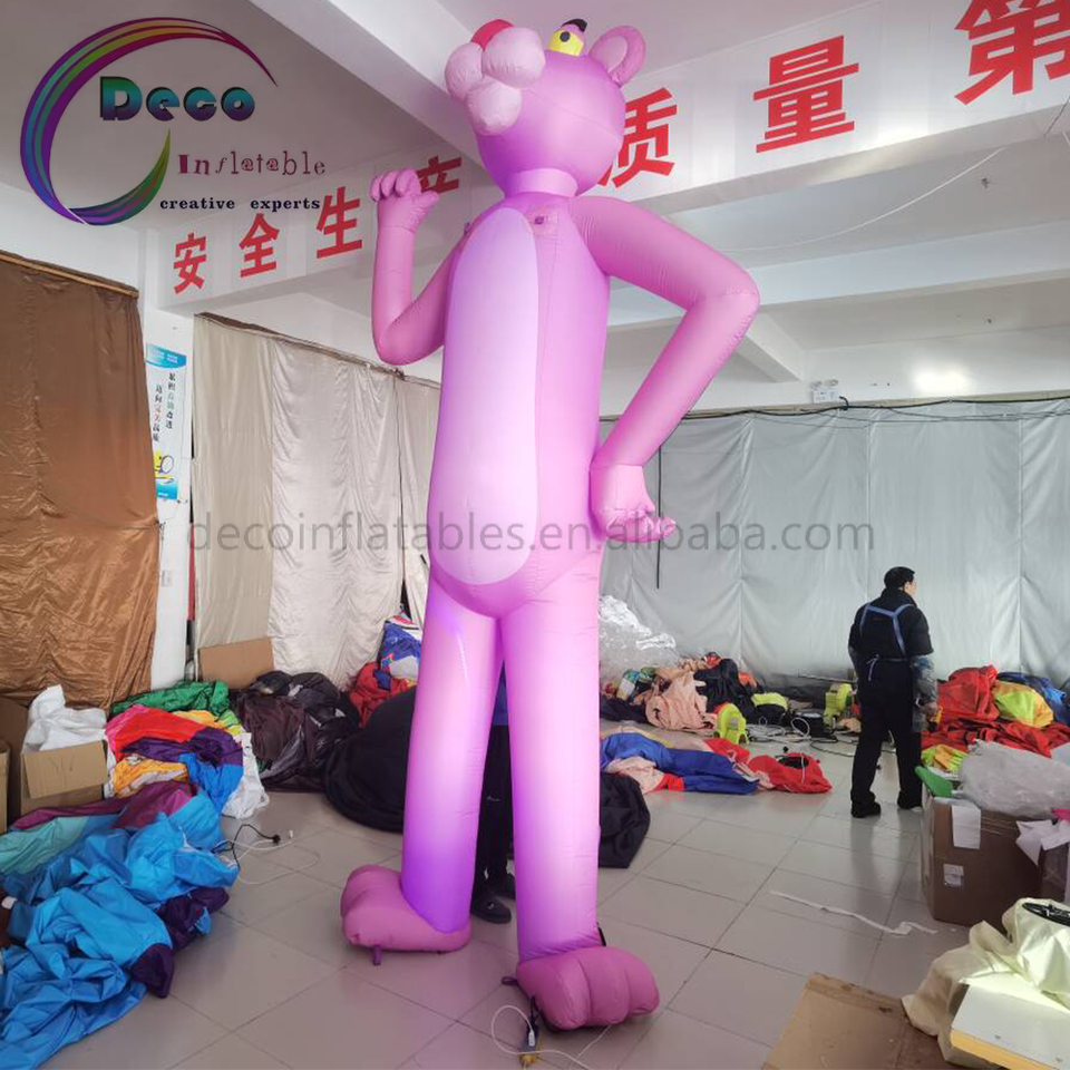 Cartoon Mascot Characters Model Pink Panther Giant Inflatable Parade ...