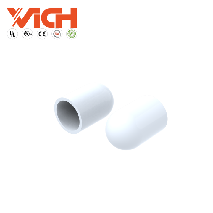 Self-locking Cover and End Cap for Wire Mesh Cable Tray