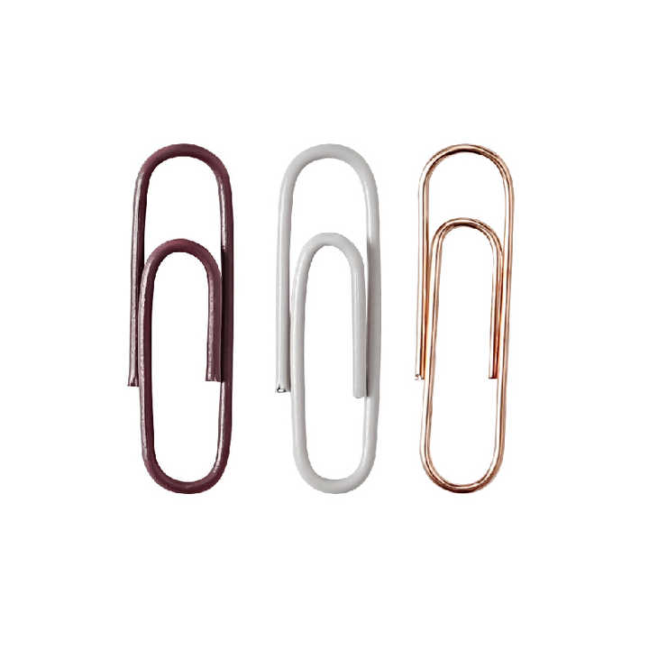 Wholesale School Stationery 28mm Round Shape Large Paper Clips Metal ...