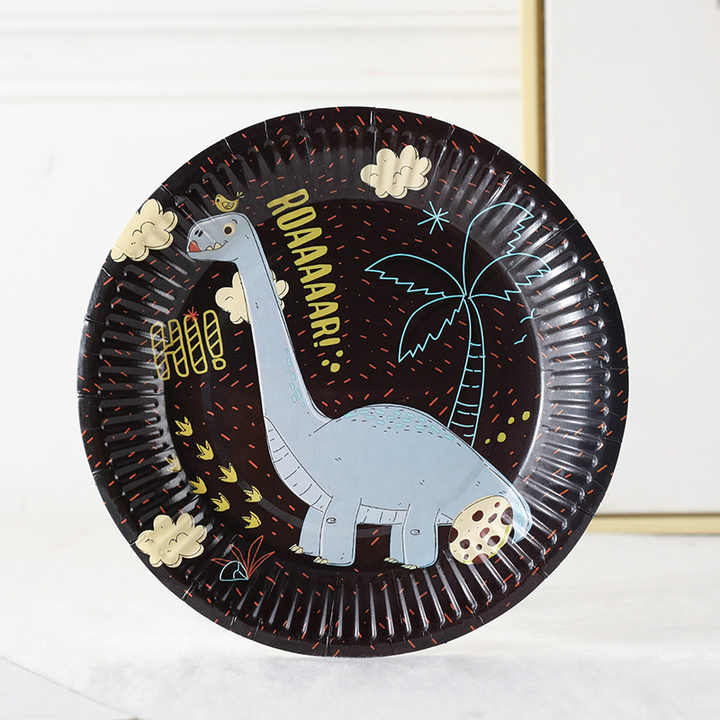 Wholesale Cartoon Colored Paper Plate Children's Birthday Party Wedding ...