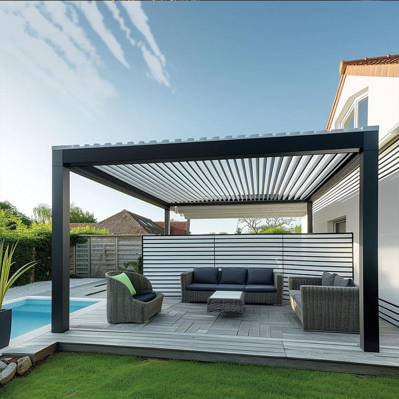 6x6 Aluminum Waterproof Sun Louver for Outdoor Garden Car Awning ...