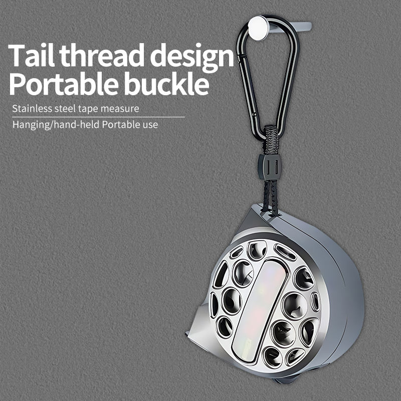 5m Stainless Steel Measuring Tape, Portable Retractable Measure Ruler ...