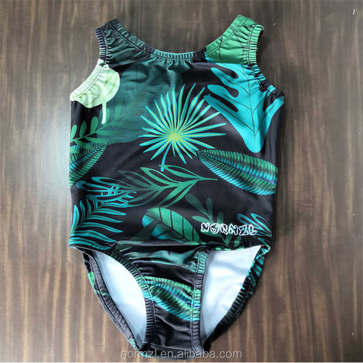 Custom Made Nylon Gymnastics Leotards for Girls Spandex Sleeveless ...