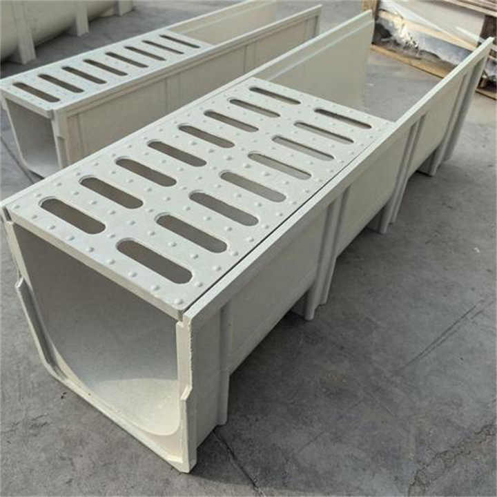 Outdoor Linear Storm Drainage System Roadway Precast Linear Drainage ...