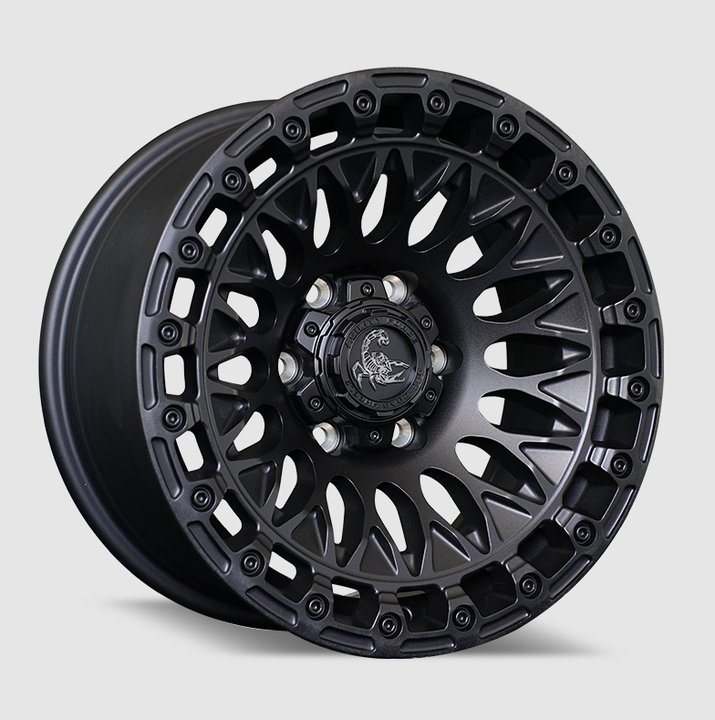 In Stock deep concave design Matte Black 17 inch off road wheels 6*139 ...