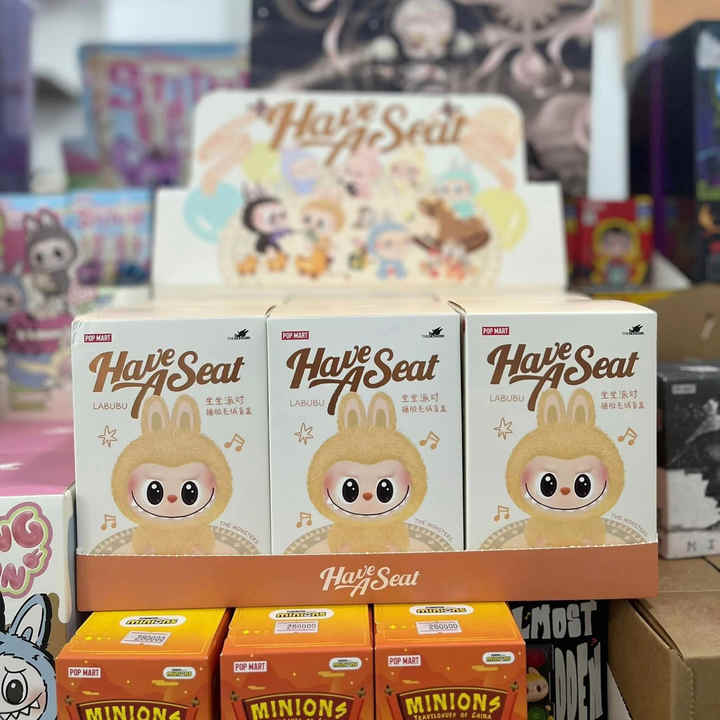 Genuine Popmart Labubu V1 V2 V3 Heartbeat Macaron Have a Seat Big Into ...