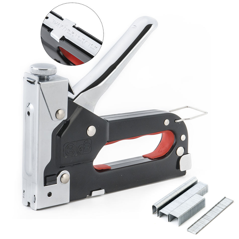 3 in 1 Heavy Duty Nailing Tacker Gun Woodworking Tool for Wood ...