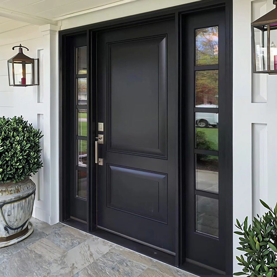 Exterior Solid Wood Modern Main Door Entrance Solid Timber Wood Doors ...