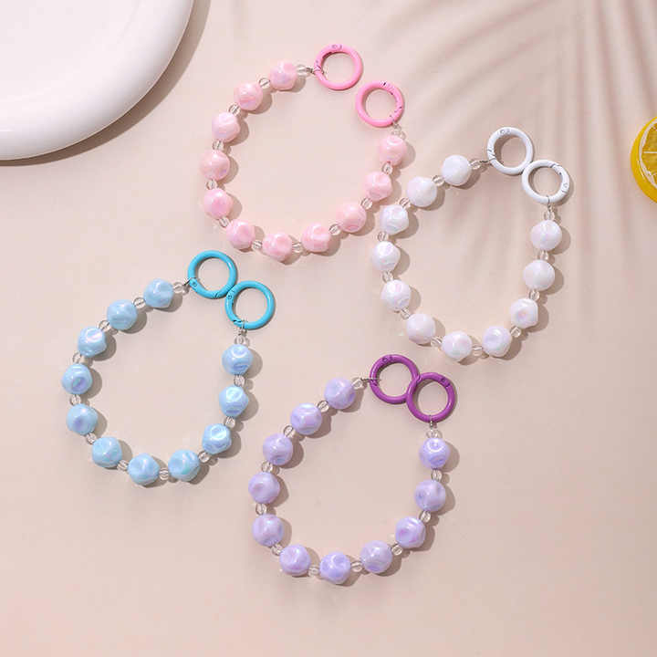 New Design Bead Phone Chain Phone case Decoration Women's Bag Cup ...