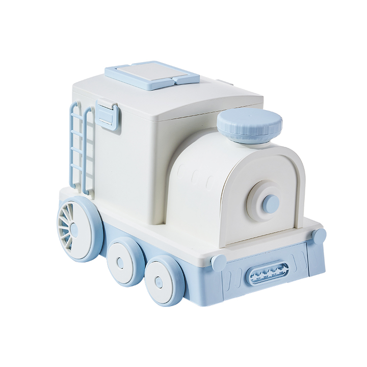 Blue Train-Shaped Household Storage Box Eco-Friendly PP Folding ...