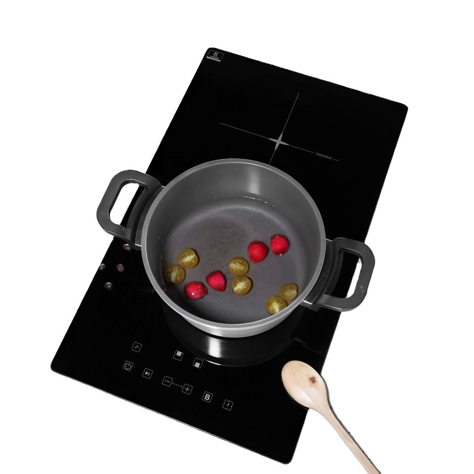 Factory Direct 2 Burner Built-in Induction Cooker Metal Body Sensor ...
