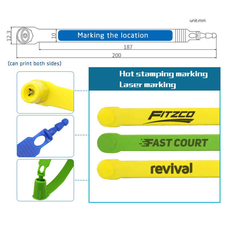 BCP601 Shipping Tamper Proof Security Pull Tie Plastic Seals with ...