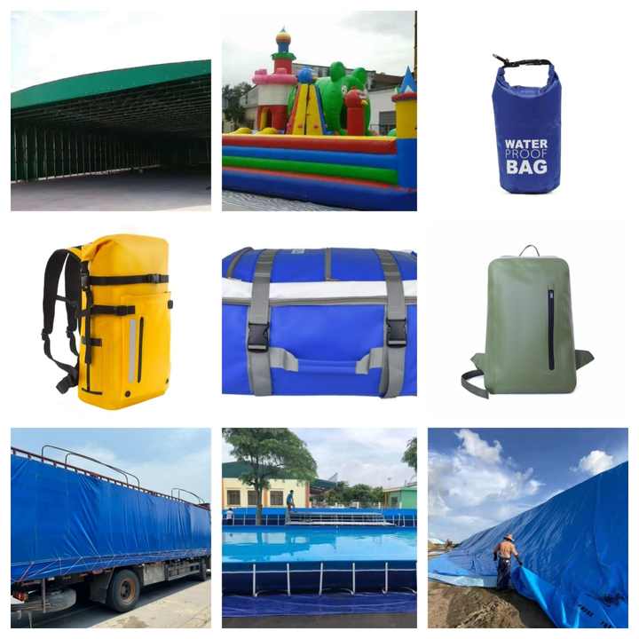 420g PVC Knife-Coated Mesh-Cloth Thickened Wear-Resistant Tarpaulin for Fish Farming Ponds with ...