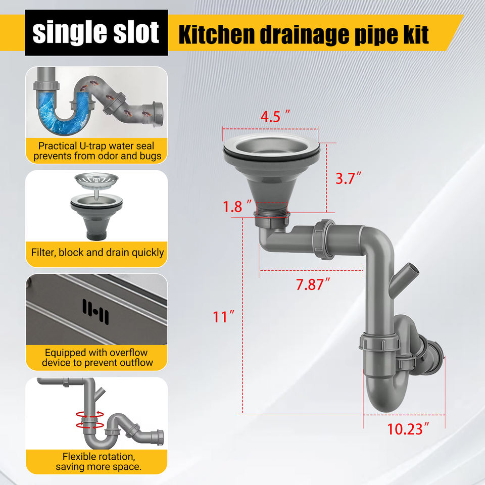Kitchen Basin Drain Sink Strainer Basket Waste Sink Plug Scullery Basin ...