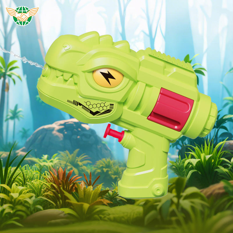 2026 New Dinosaur Water Gun Cartoon Manual Press Outdoor Toys ABS ...