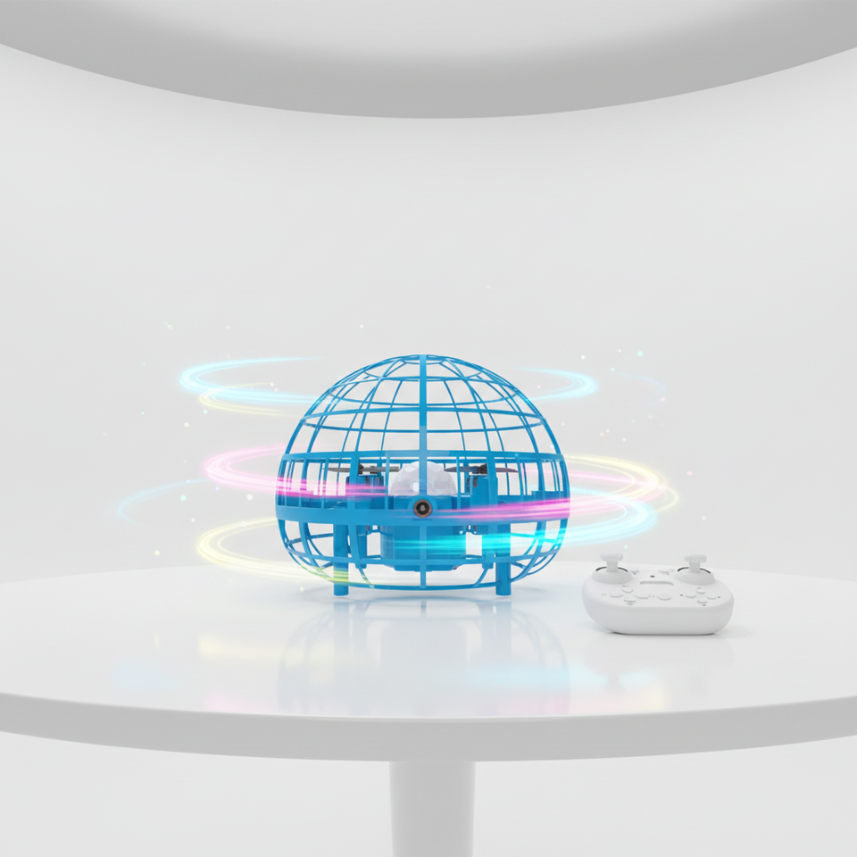 Interactive Light-Up Flying Sphere - Gesture Sensing, Auto Avoidance ...