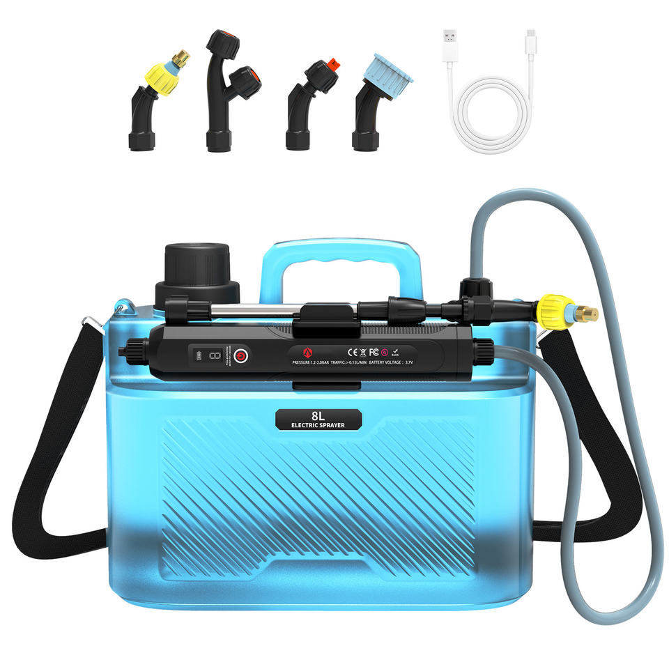 2026 Upgraded 8L 2 GAL Electric Sprayer With 3 Speed Battery Indicator ...